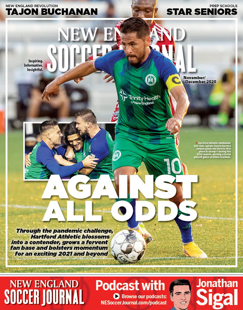 November-December 2020 digital edition of New England Soccer Journal